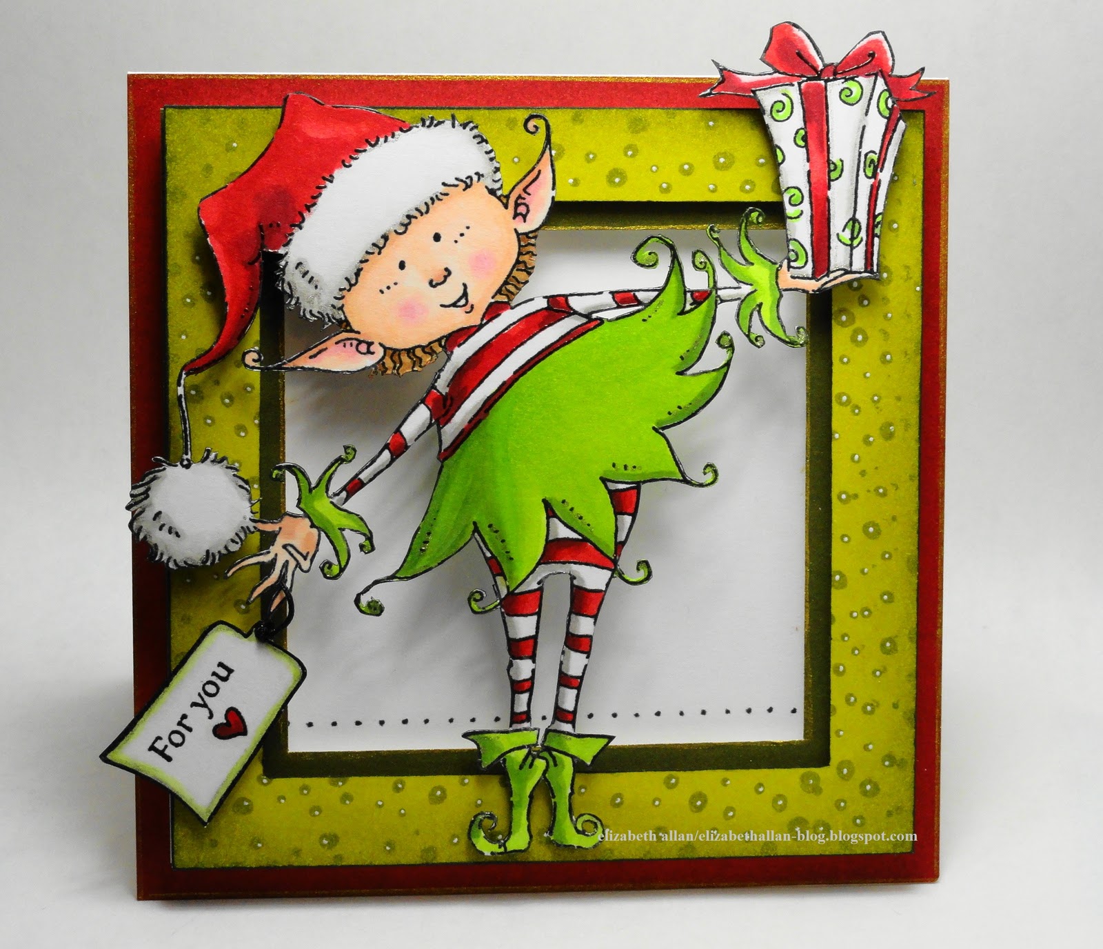 Elizabeth Allan's Art Studio: An Elf Present