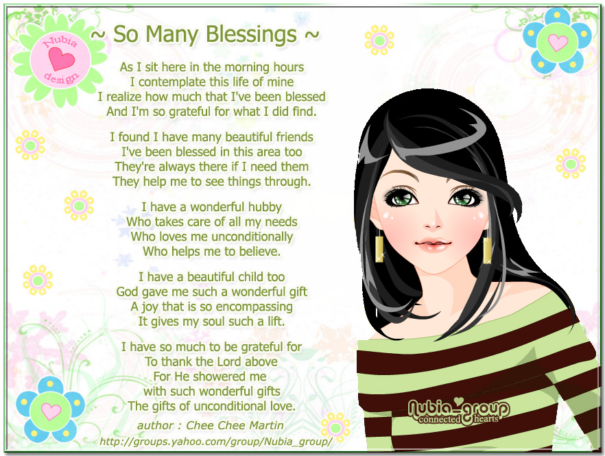 * Nubia_group Inspiration *: So Many Blessings