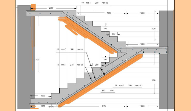 Web Windows - Civil Solution: Dog legged stair case Design In Excel Sheet