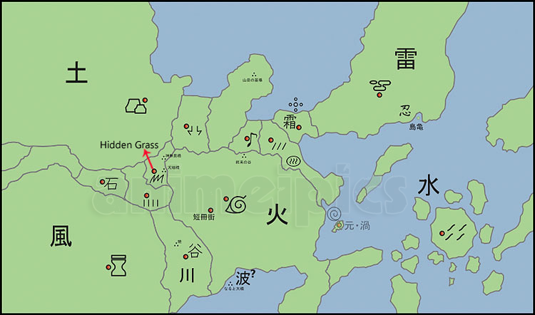 Kusagakure Hidden Grass Village - Anime Mate