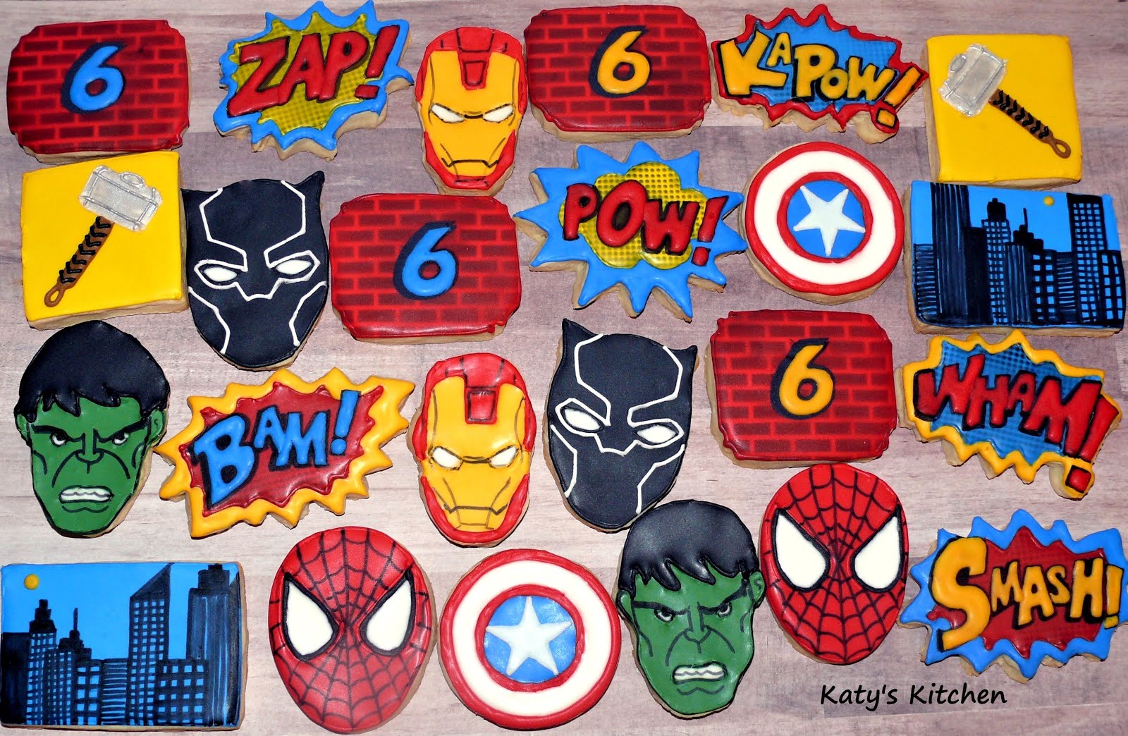 Katy's Kitchen: Marvel Superhero Cookies