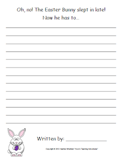 Classroom Freebies Too: Differentiated K-5 Spring/Easter Writing Prompts