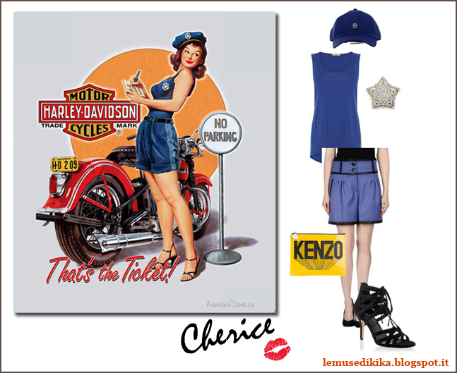 Le muse di Kika: Vita da Pin-up... sempre in moto [moda+pittura]