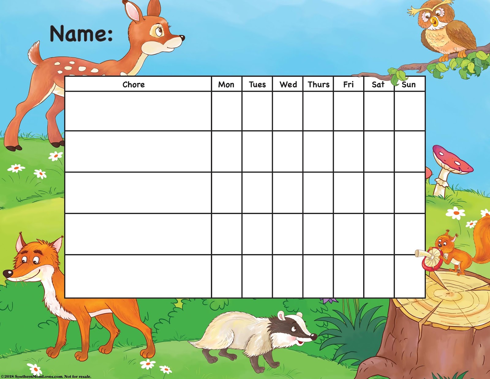 Southern Mom Loves: 6 Free Chore Chart Printables for Kids of All Ages!