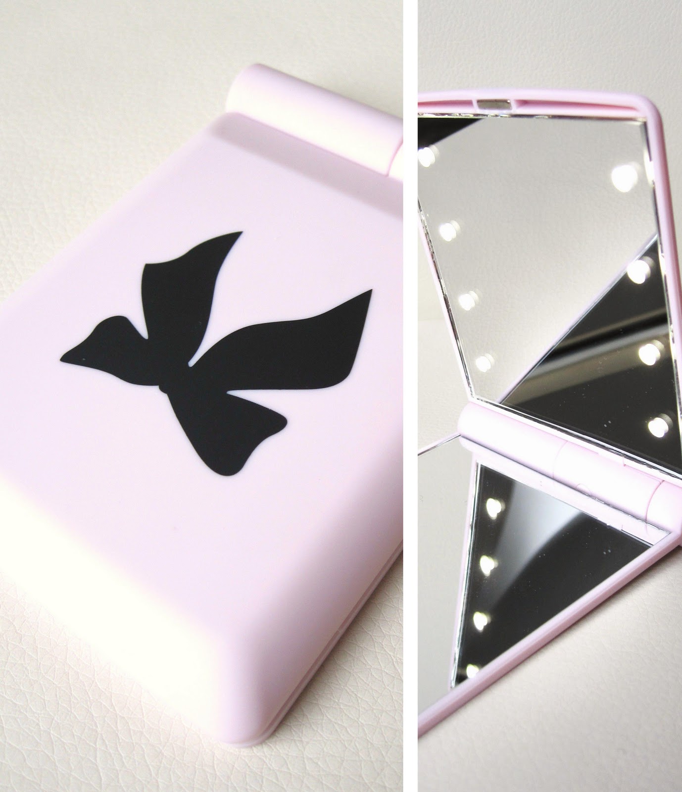 Model Mirror LED compact - Beau Bow | Makeup Savvy - makeup and beauty blog