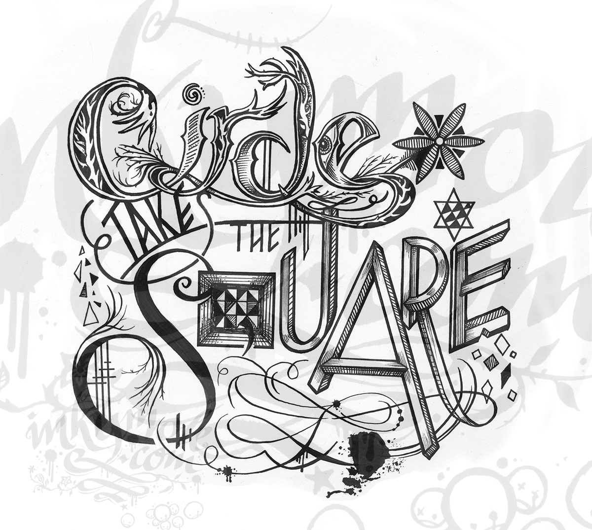 Illustration by Sarah J. Coleman: Ever-decreasing Circles