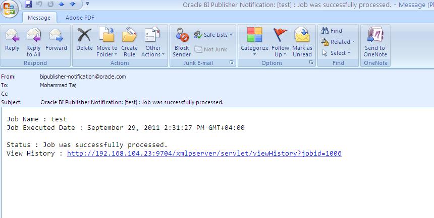 Oracle Newbie DBA / Apps DBA: OBIEE 11G: How to configure Mail Setup