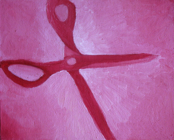Art At Woodstock: Drawing and Painting: Scissor Paintings in Oil