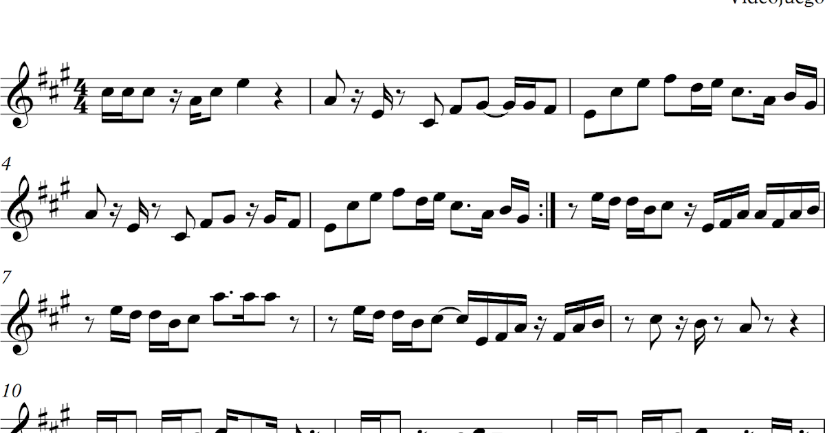 Descubriendo la Música. Partituras para Flauta Dulce o de Pico.: Mario Bross