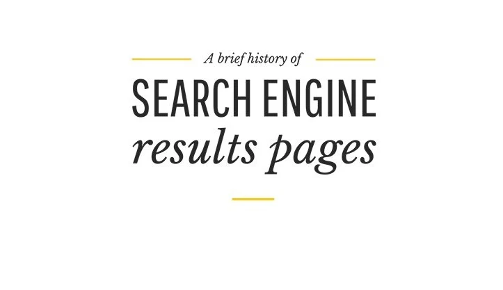 A Brief History of Search Engine Result Pages - #infographic