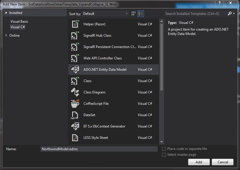 KishoR NaiK: Silverlight - DataGrid RowDetailsTemplate in Silverlight 5