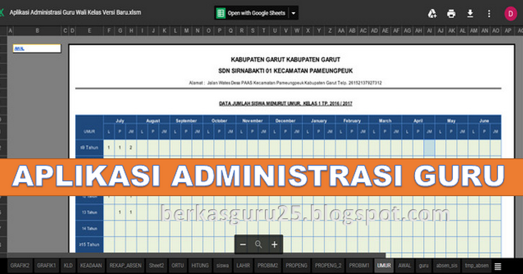 Aplikasi Administrasi Guru Kurikulum 2013 (K13) Format Excel.Xlsx - BERKAS GURU 25