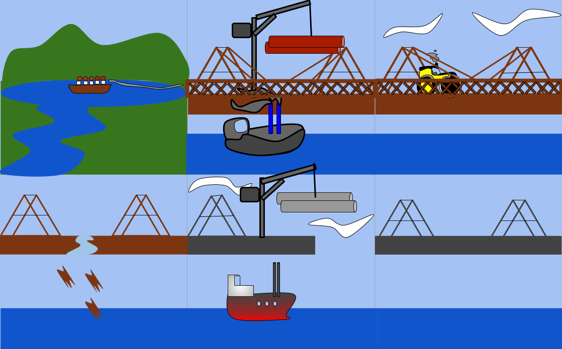 Joel : Bridge cartoon