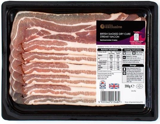 The Bacon Label Gallery: Ocado Exclusive British Smoked Dry Cure ...