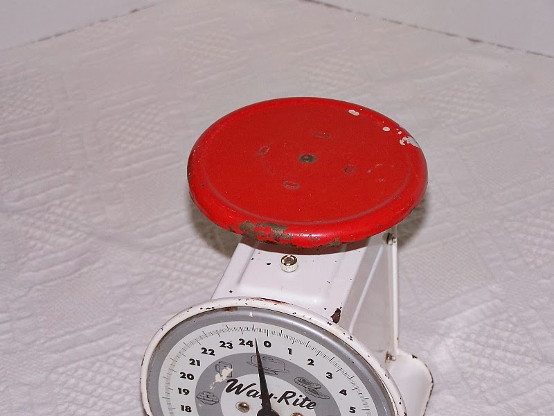 LilacsNDreams Shoppe: Vintage Way Rite Household Kitchen Scale Red Tray ...