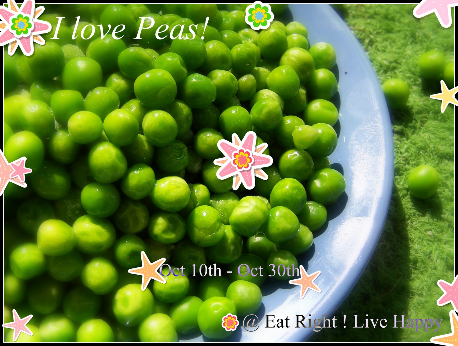 Eat Right! Live Happy: "I Love Peas!" - Delicious Recipe event: oct ...