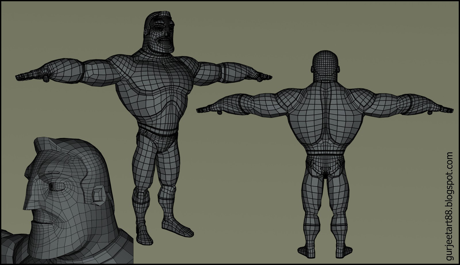 incredibles style character - wireframe http://4.bp.blogspot.com ...
