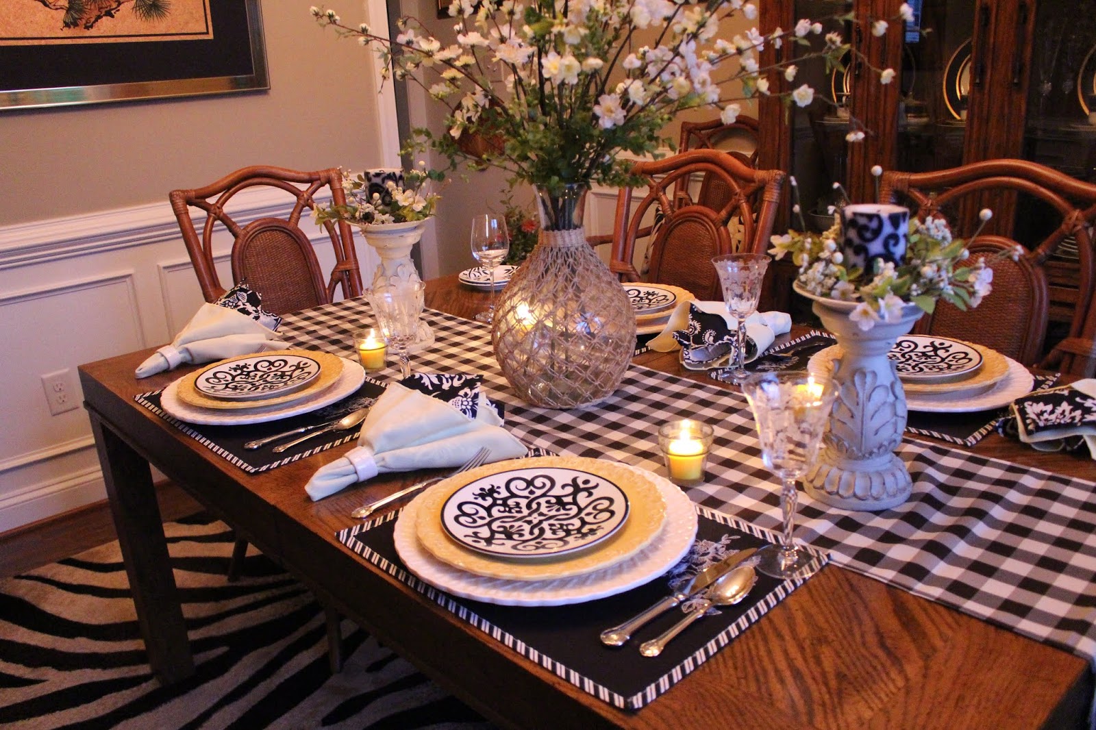 Designs by Pinky: A New Table with a Pop of Color