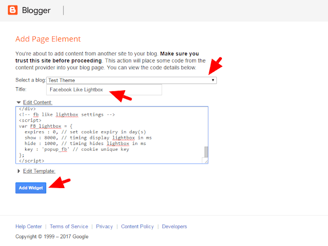Facebook Page Popup & Like Lightbox 2017 Plugin for Blogger Blogs ...