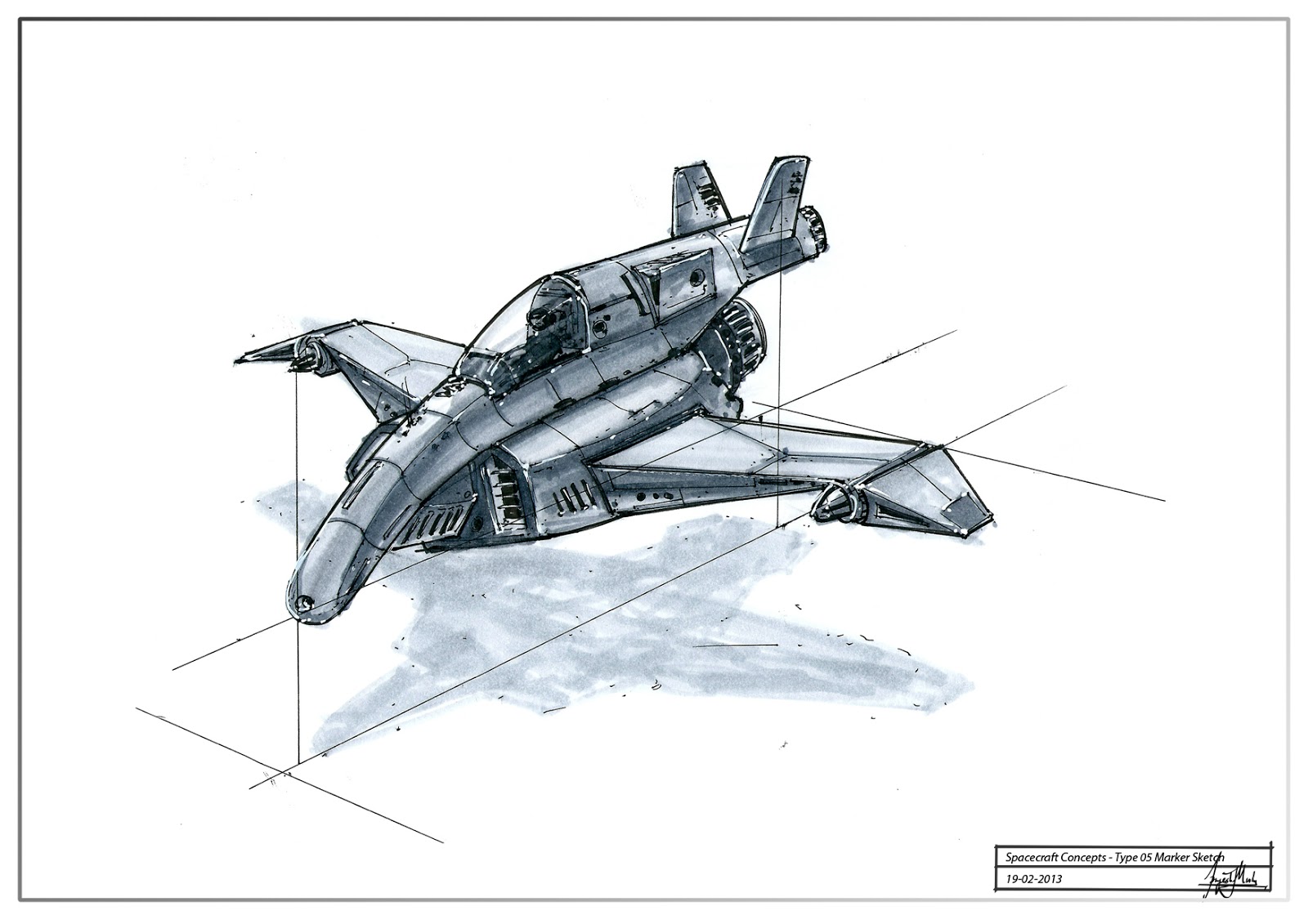 grandpriy: Concept Design Spacecraft Sketches