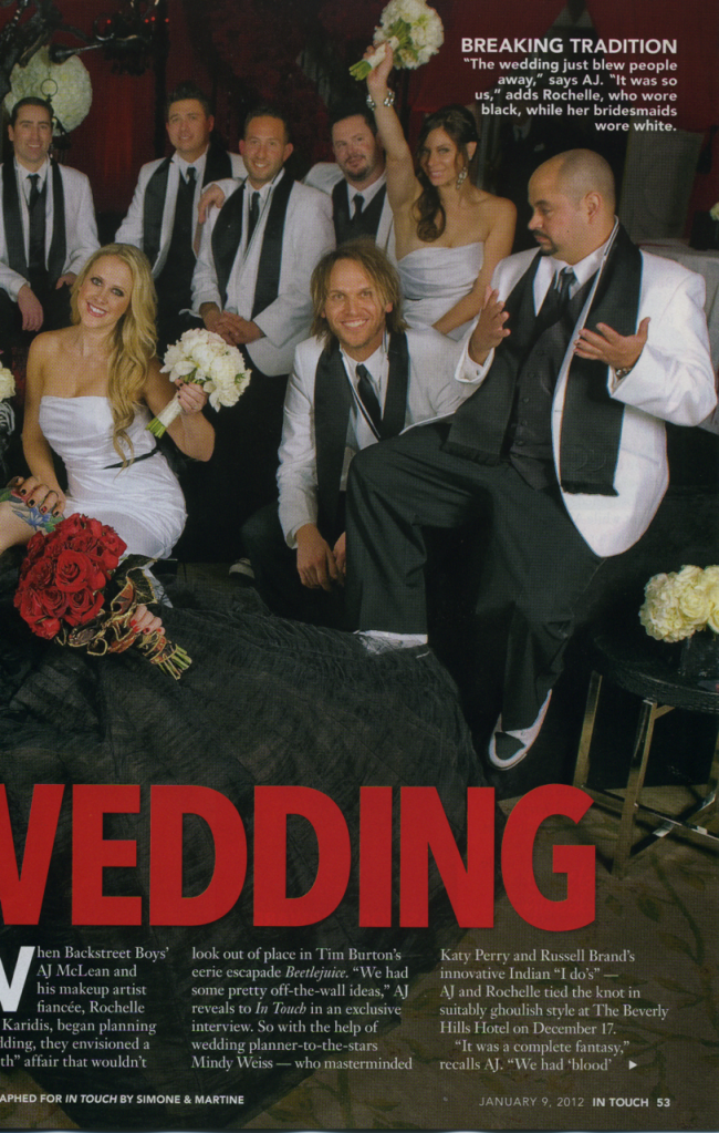 AJ McLean Argentina: [Nota + Fotos] La boda gótica de AJ McLean