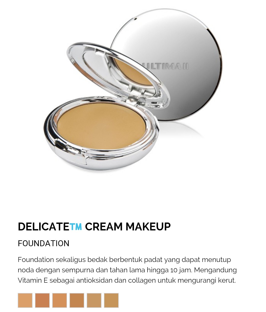 Review ULTIMA II Dynamic Duo (Delicate Crème Powder Makeup & Delicate ...