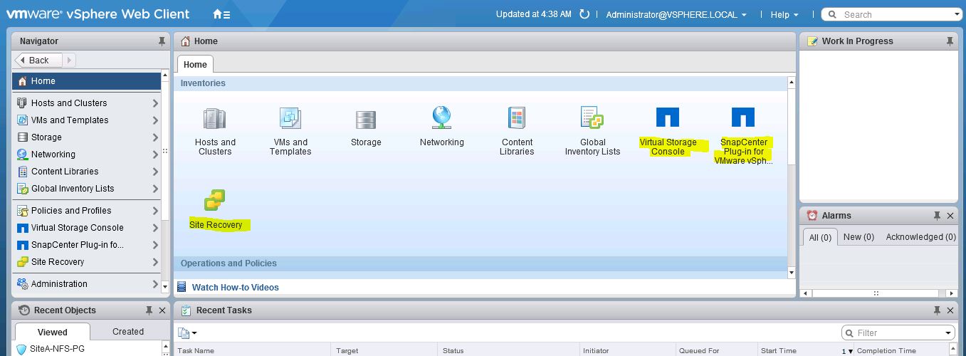 Remote Infrastructure Management: NetApp Virtual Storage Console for VMware vSphere