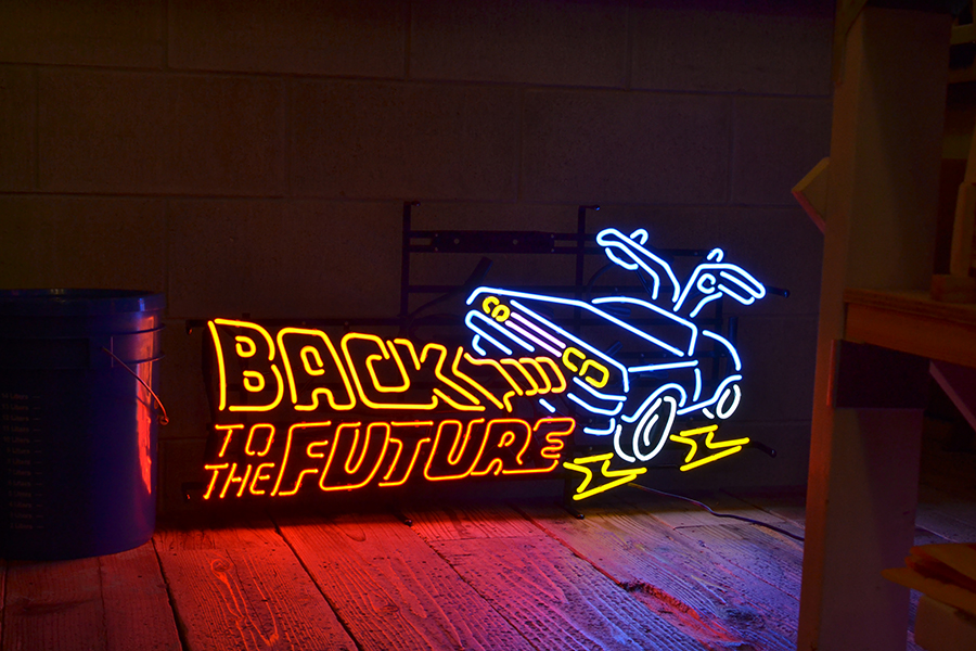 HOLIDAY GENERAL STORE: BACK TO THE FUTURE NEON SIGN