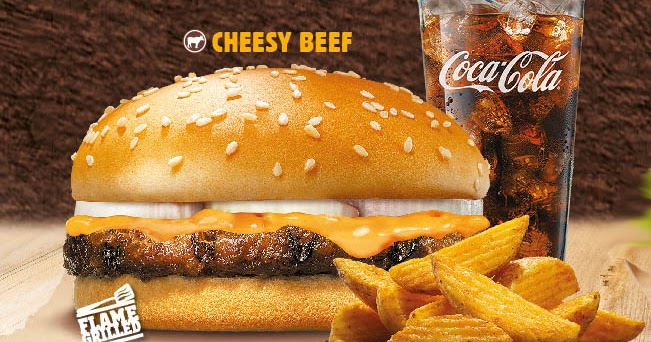 Harga Cheesy Beef | Burger King