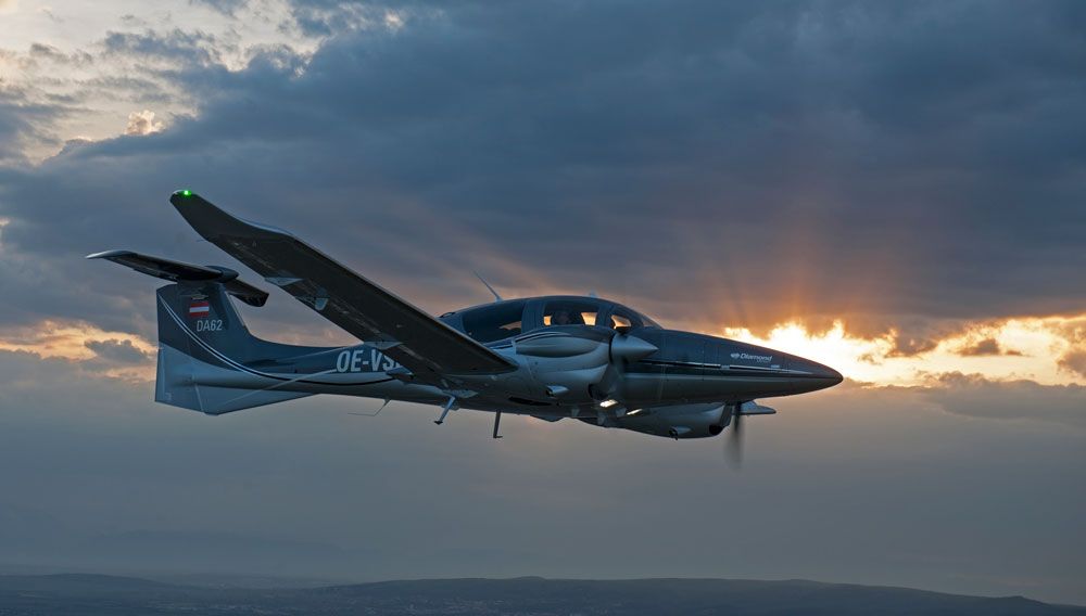 Diamond DA62 z certyfikatem FAA