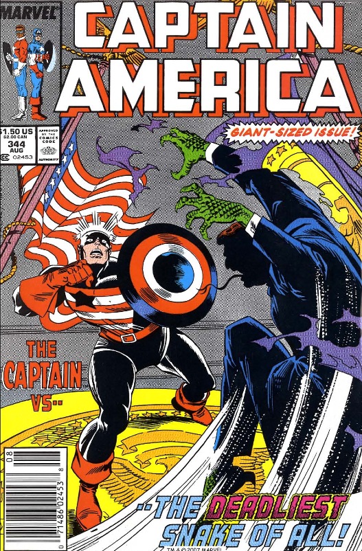 Reading Captain America: Covers: Teen Cap (Captain America 355)