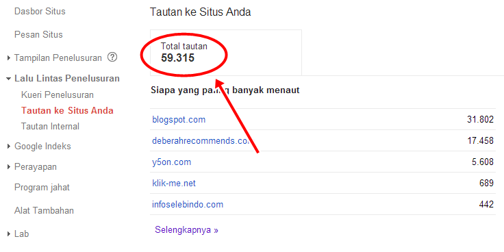 Berapa Jumlah Tautan External Yang Mengarah Ke Blog Anda?