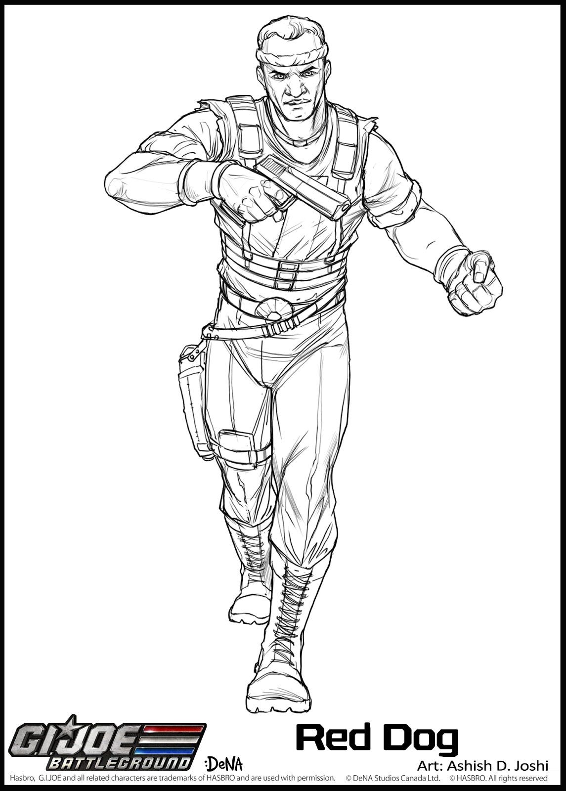 ATOMIC HERMIT: G.I.JOE Battleground line Art