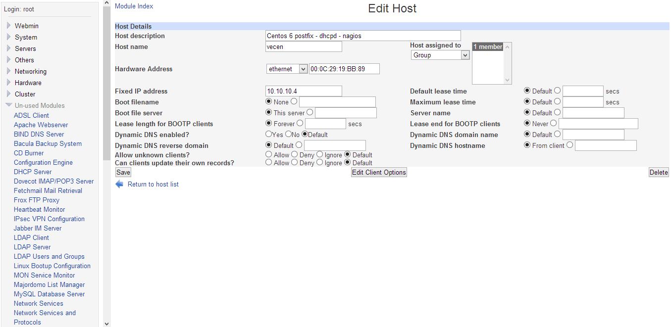 Como instalar un dhcp server con webmin ~ videoJuegos y Open Source