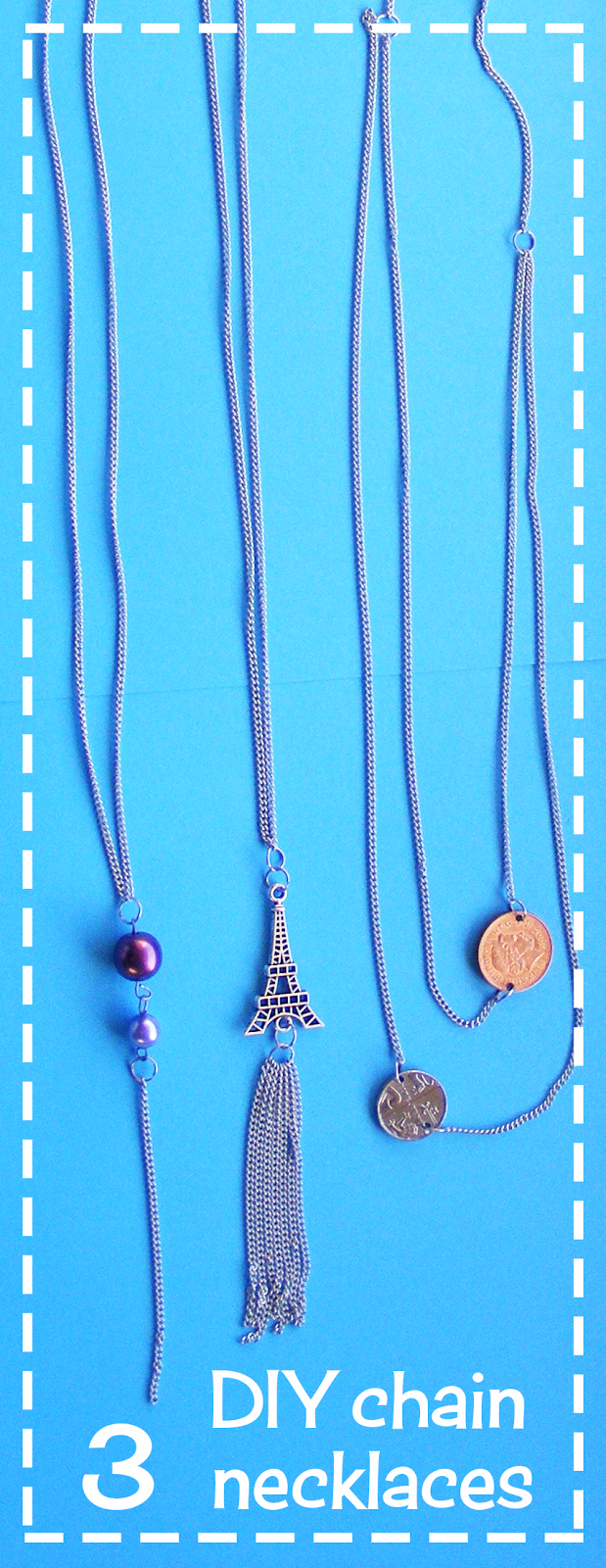 Teresse's world: 3 simple and cute DIY chain necklaces