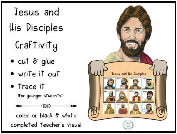 Jesus and His Disciples Craftivity | Bible Fun For Kids