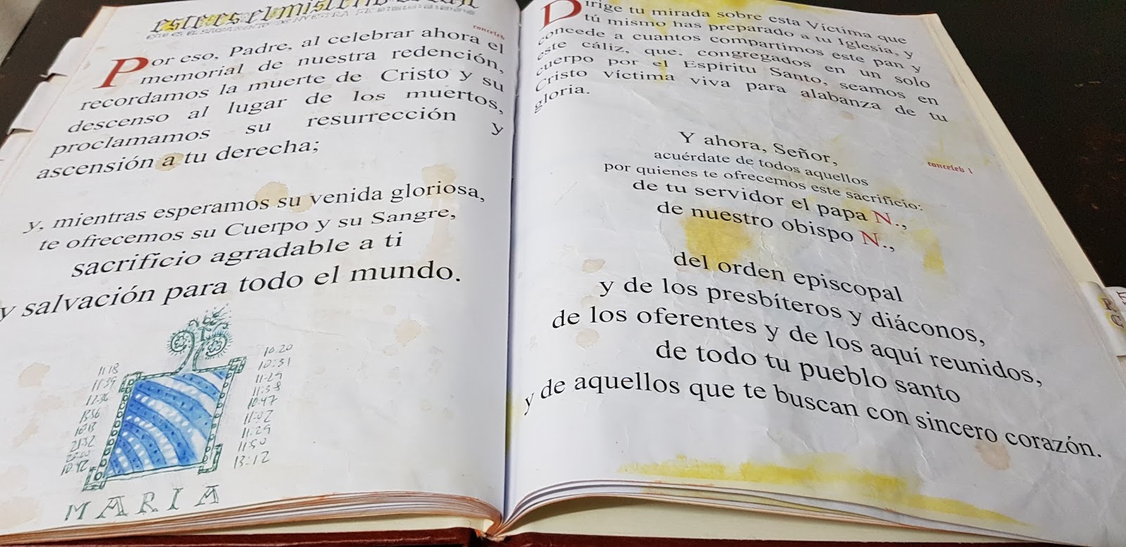 blog del padre Fortea: El misal que uso todos los días en la misa