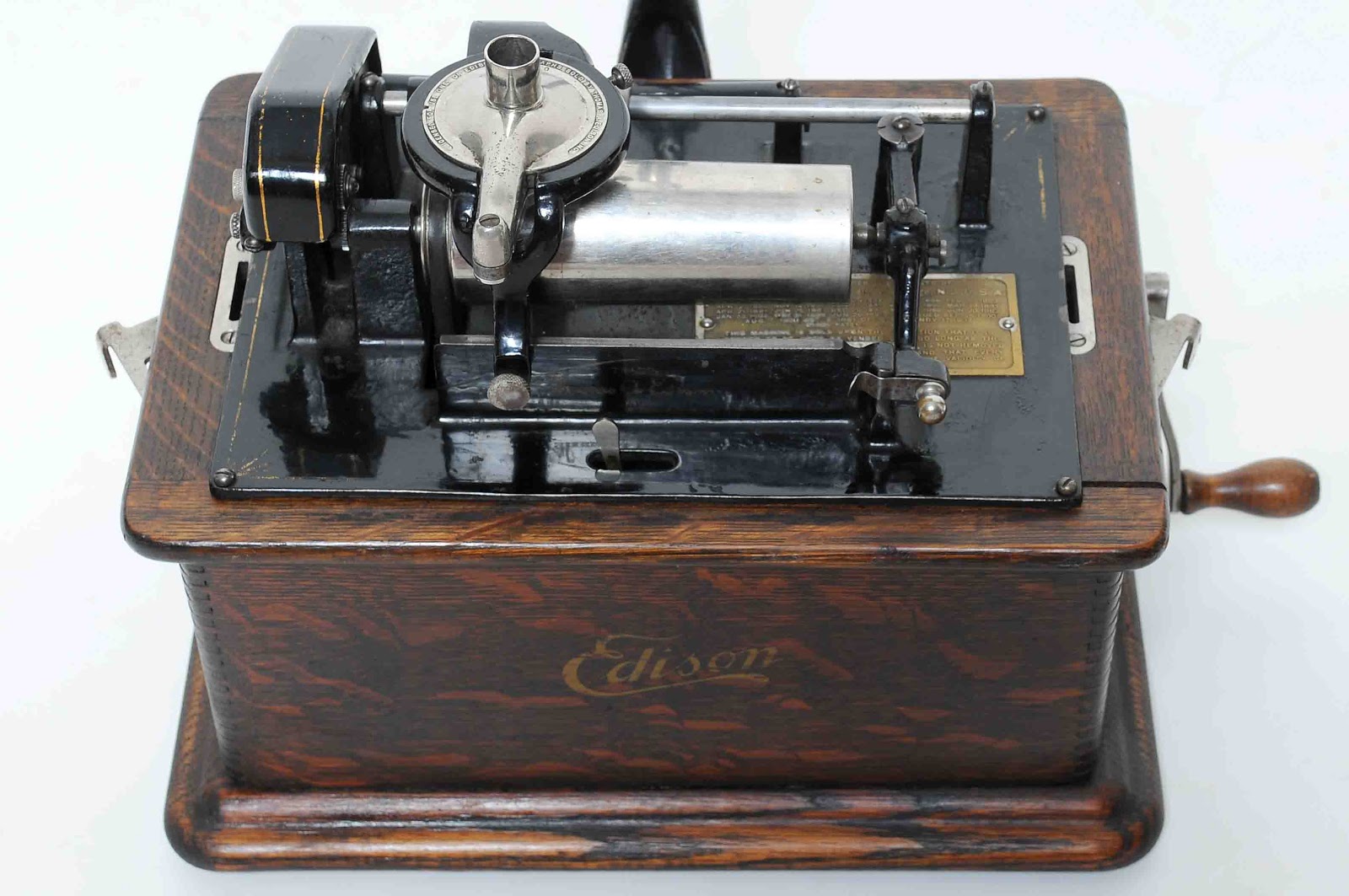 Old Vintage Gallery: Edison Diamond Model B Reproducer with Cygnet Horn ...