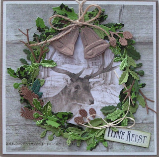 De Lage Hoeve: Kaarten met hulstkrans voor kerst