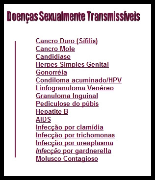 .: Doenças sexualmente transmissíveis - DST