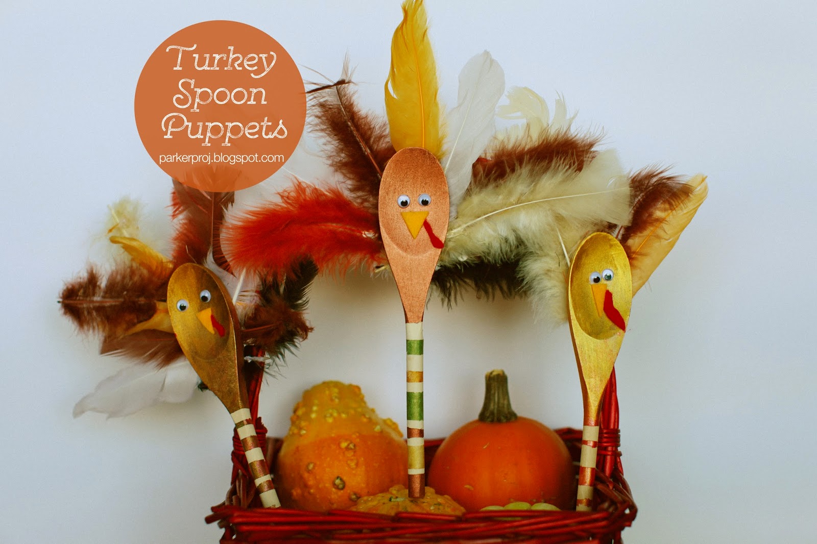 The Parker Project: Thanksgiving: DIY Spoon Turkey Puppets