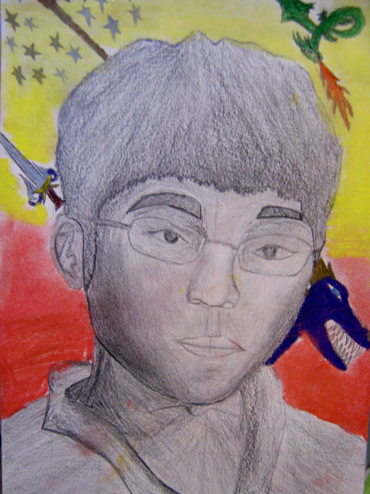 The Falcon Gallery: 6th Grade: Self-Portraits