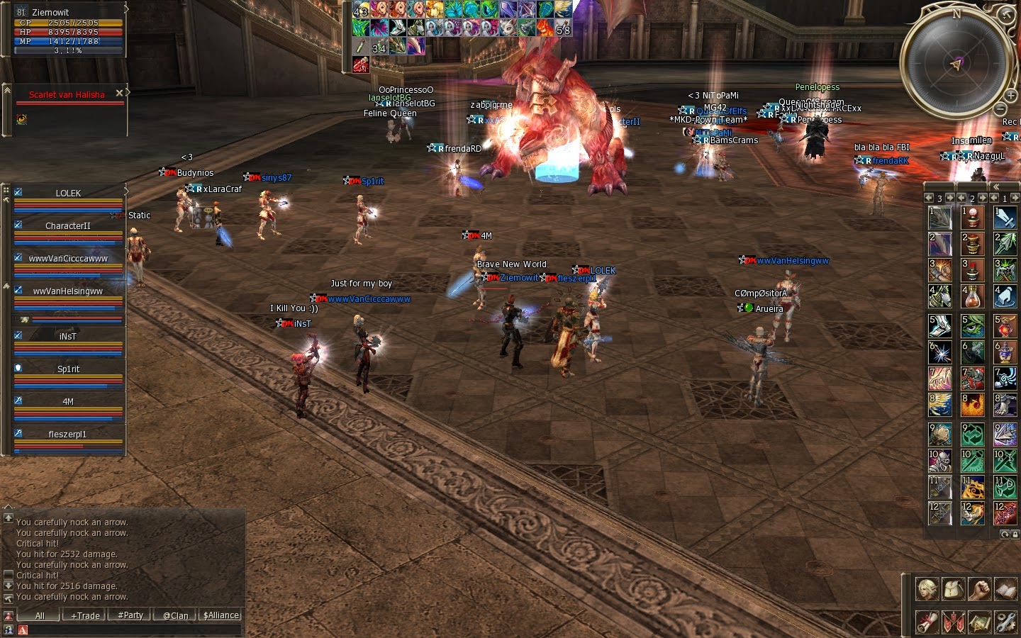 Lineage 2 - best mmo ever: Epic raid Screenshots - Antharas, Frintezza