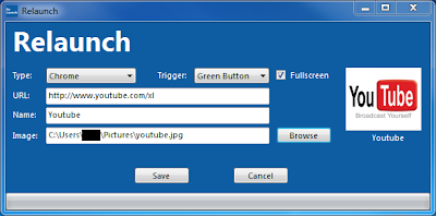 relaunch–launcher for Windows Media Center updated