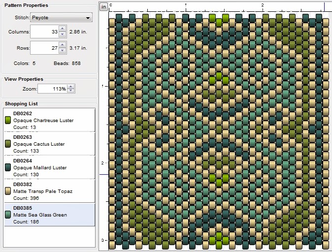 Imaginesque: Beading: Peyote Stitch Pattern 19