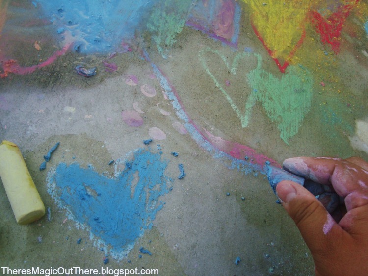 There's Magic Out There: Chalk Water Fun!