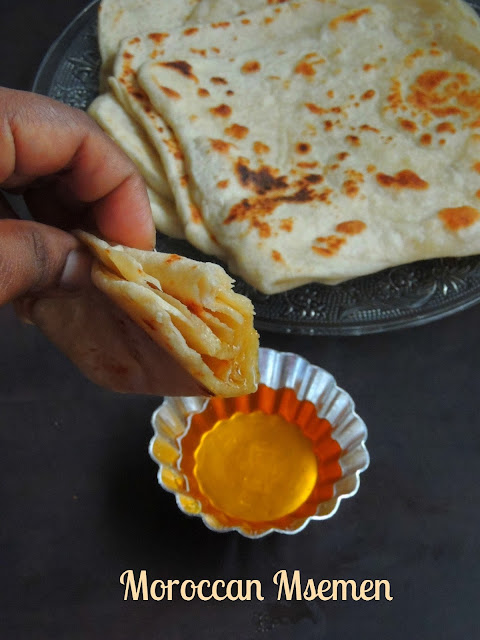 Priya's Versatile Recipes: Moroccan Msemen/Moroccan Square Shaped ...
