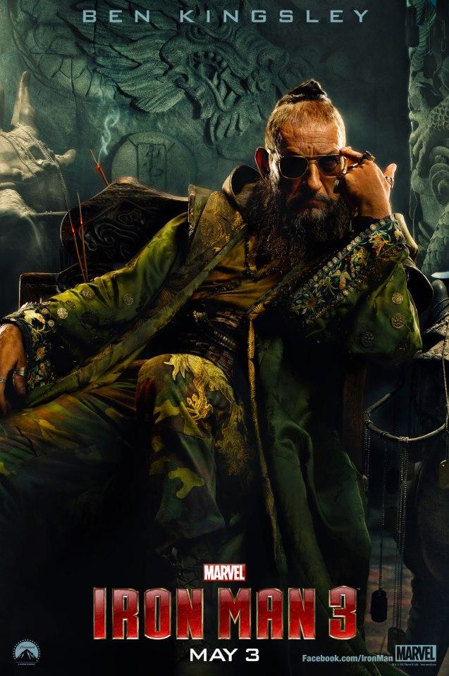 CELLULOID AND CIGARETTE BURNS: IRON MAN 3 Villain Mandarin Center Stage ...