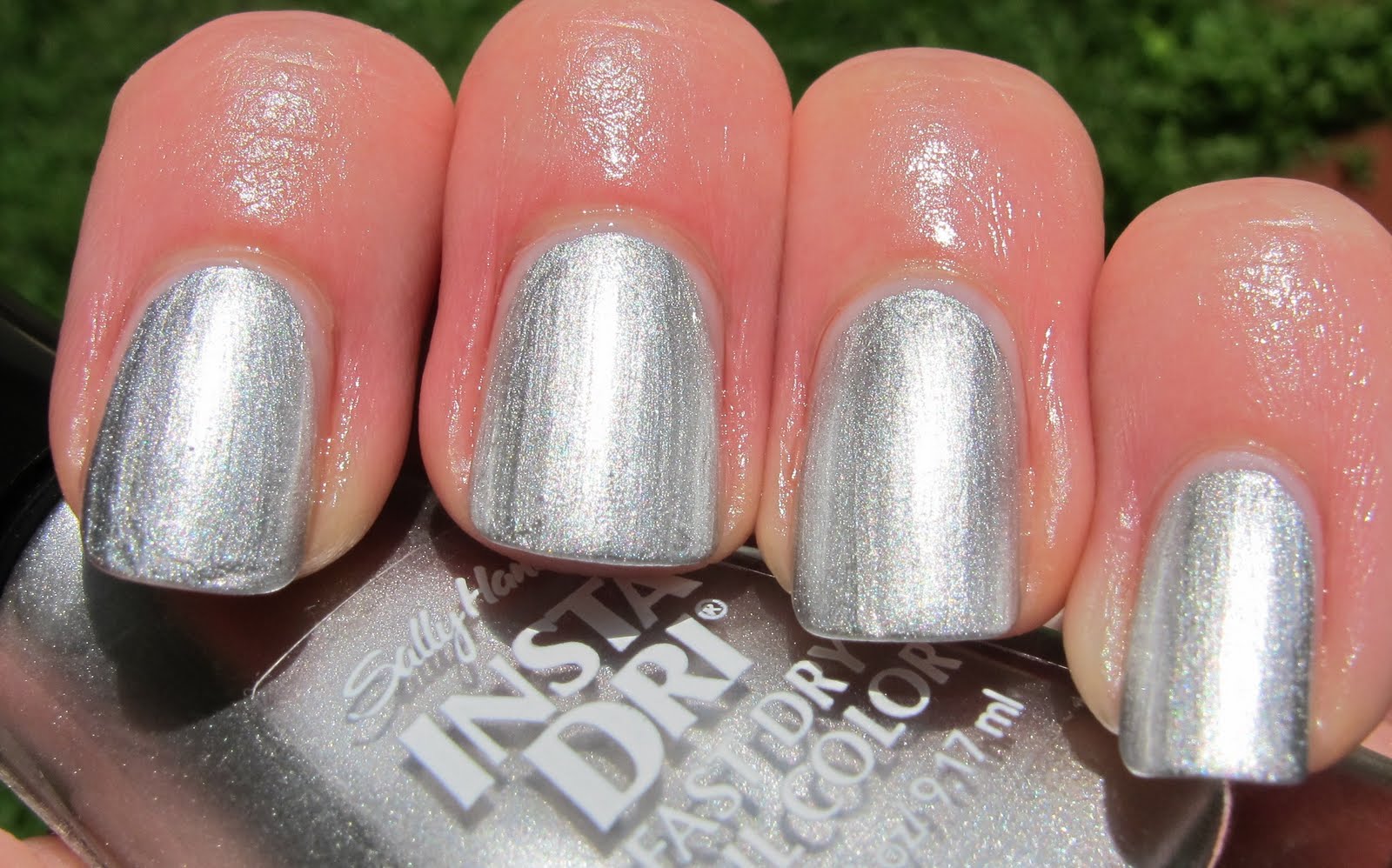 Never Enough Nails: One-Coater Alert: Sally Hansen Insta Dri in Silver ...