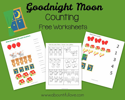 Goodnight Moon Free Printable Pack - A Bountiful Love